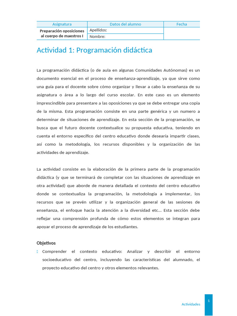 Act1 PD | PDF | Enseñando | Aprendizaje