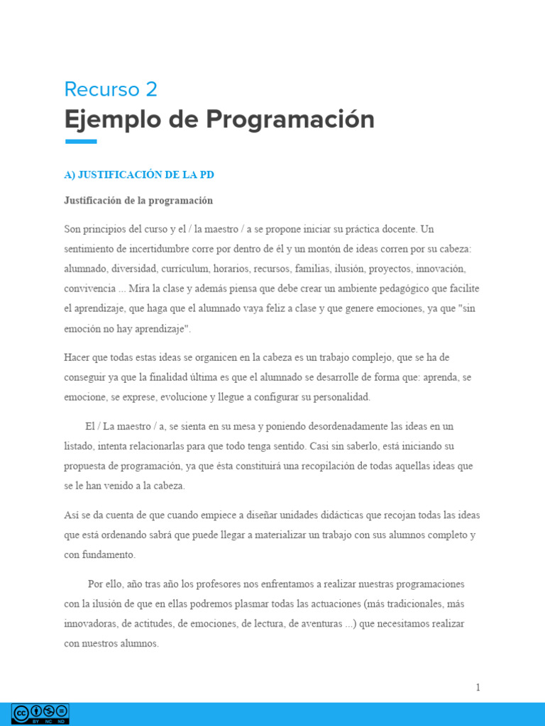 Recurso 2. Programación didáctica o de aula (Módulo 1) | PDF | Evaluación | Plan de estudios