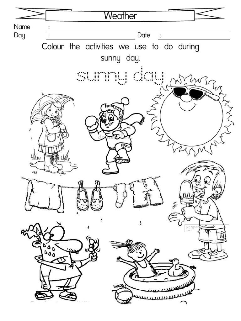 L4 - My Weather - Sunny Day Activities | PDF