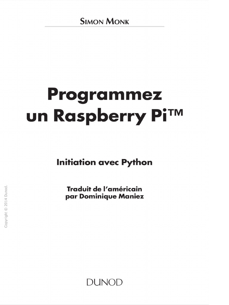 Programmez Un Raspberry Pi - Initiation Avec Python | PDF