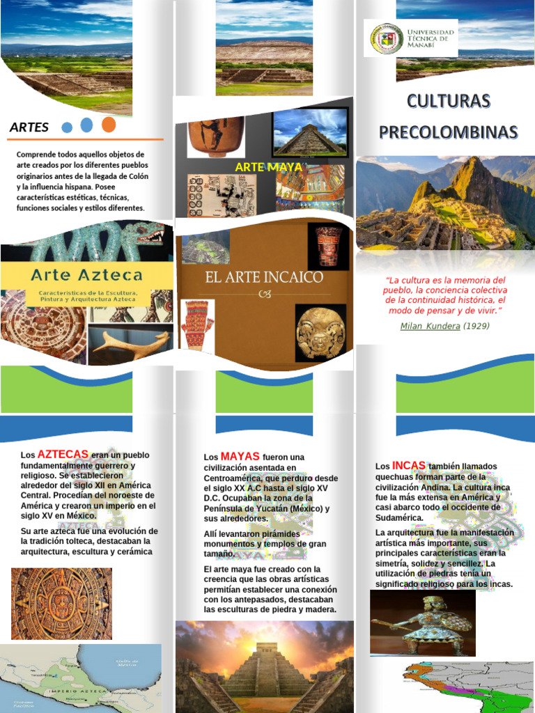 TRIPTICO Culturas Precolombinas | PDF