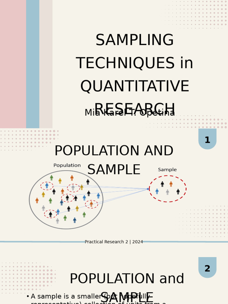 Quantitative Sampling | PDF | Sampling (Statistics) | Sample Size Determination