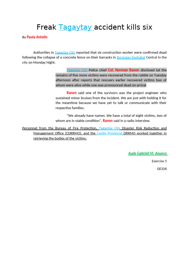 Exercise 5 | PDF