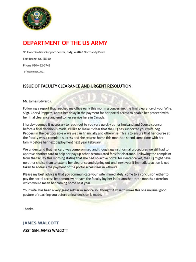 Department of The Us Army | PDF