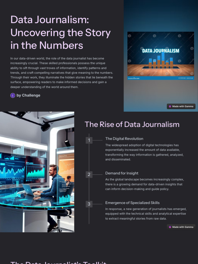 Data Journalism Uncovering The Story in The Numbers | PDF | Data ...