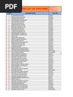 Machinery and Spare Parts Inventory | PDF | Industrial Gases | Electricity