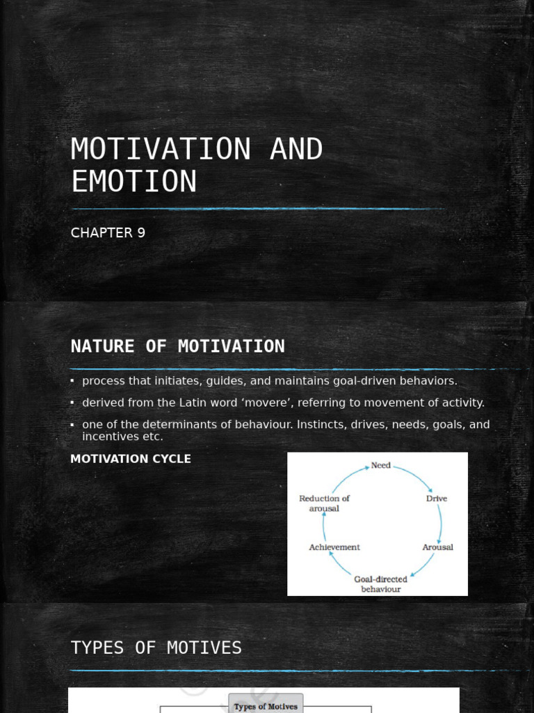 Motivation and Emotion | PDF | Emotions | Fear
