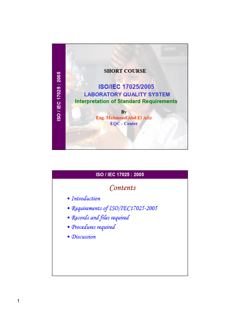 ISO 17025:2017 Laboratory Procedures | PDF | Calibration | Verification ...