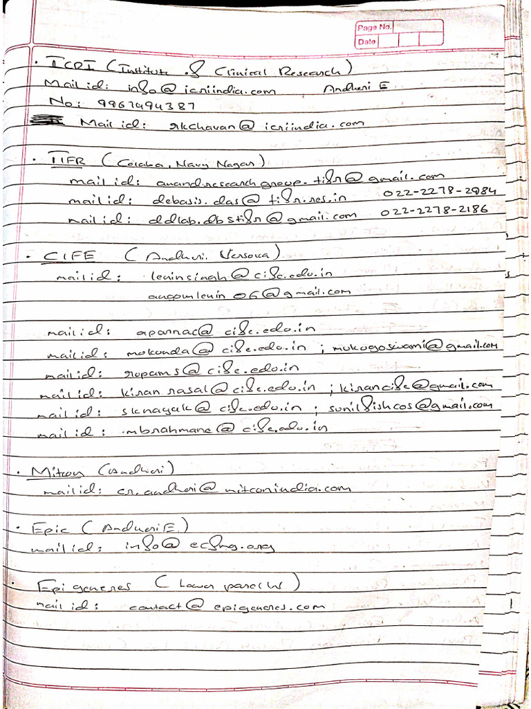 Mail Ids | PDF