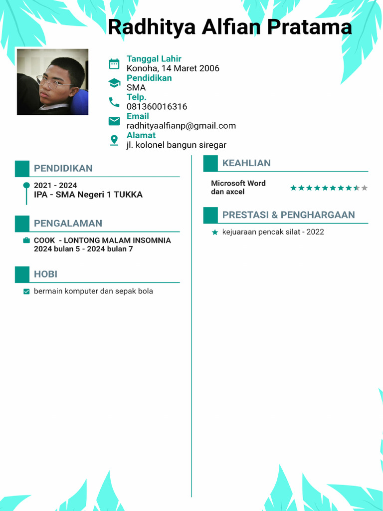 CV Radhitya Alfian Pratama | PDF
