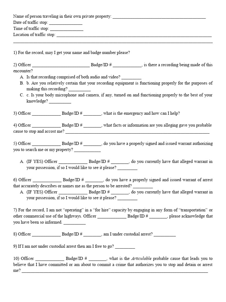 Transportation Action Script 2 | PDF | Arrest | Right To Silence