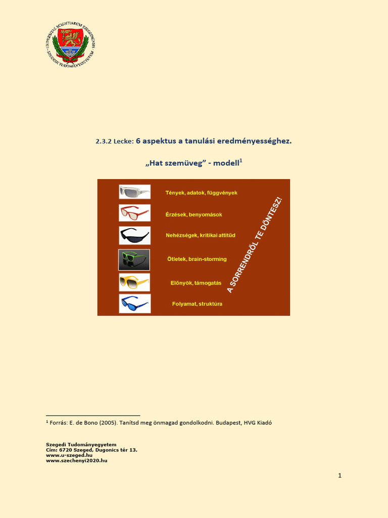 EFOP343 AP1 Hatekony Tanulas I 2 3 2 Olvasolecke 6 Aspektus A Tanulasi Eredmenyesseghez 202011 ...