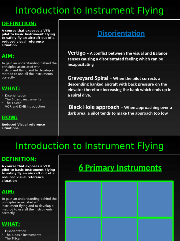 Introduction to Instruments | PDF | Instrument Flight Rules | Visual ...