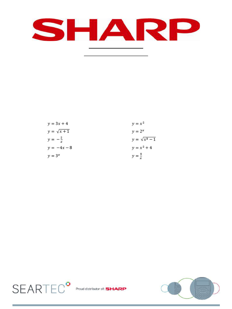 Grade 12 Functions Worksheet Guide | PDF | Teaching Methods & Materials