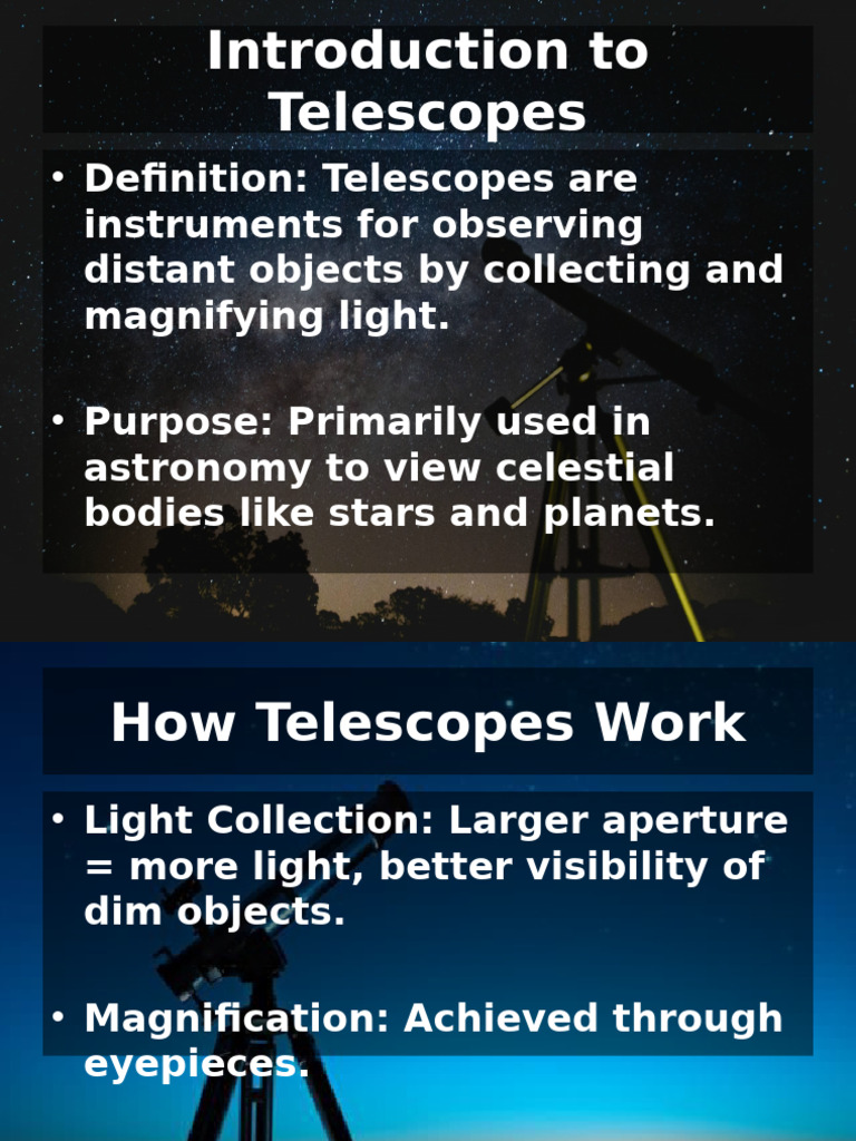 Telescope Presentation | PDF | Art | Science & Mathematics