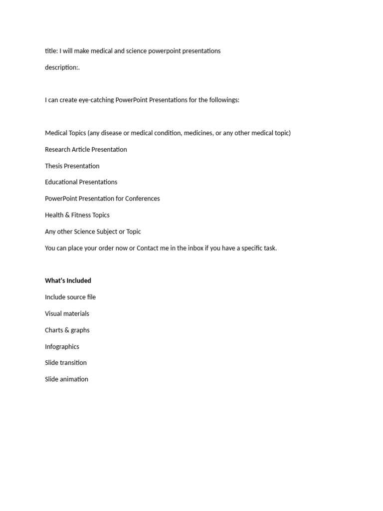 What's Included | PDF