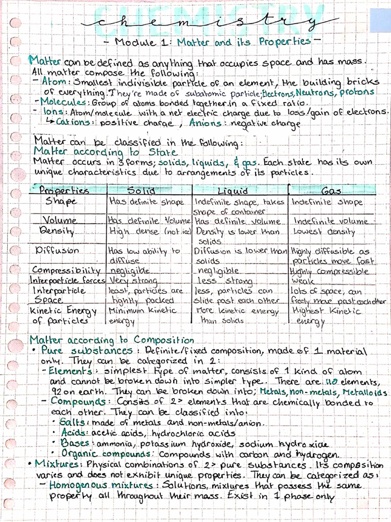 Lesson 1. Matter and Its Properties | PDF