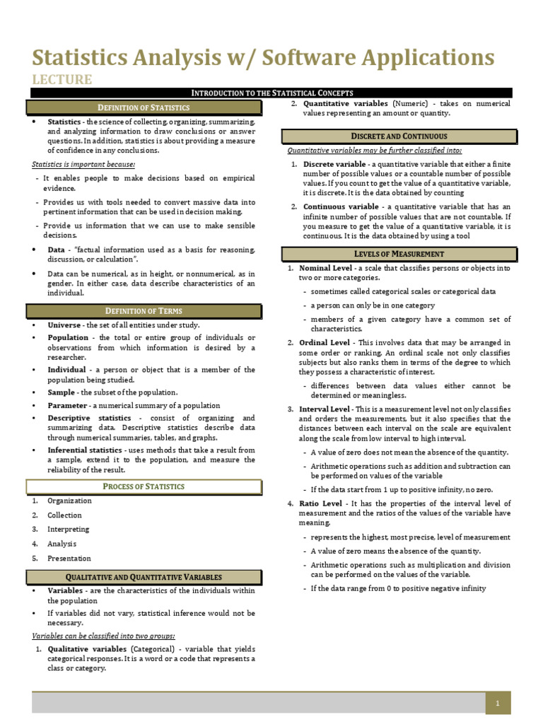 Reviewer in Statistical Analysis With Software Application | PDF | Sampling (Statistics ...