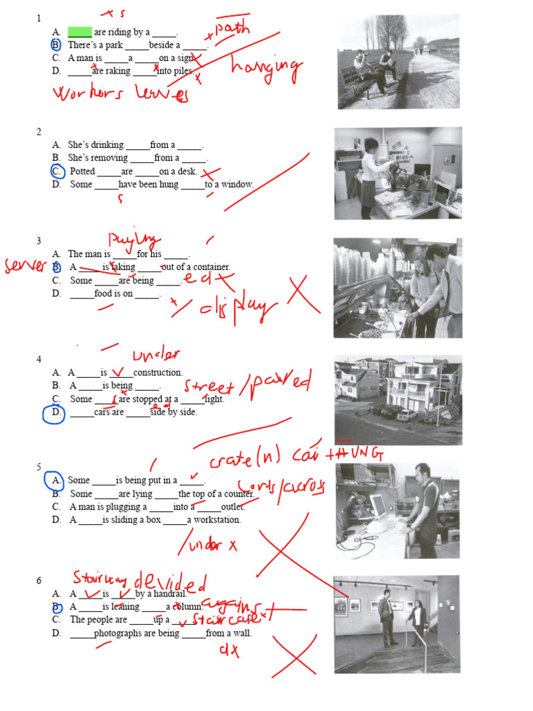 Visual Descriptions for ESL Practice | PDF