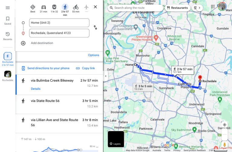 Cycling Routes in Rochedale | PDF