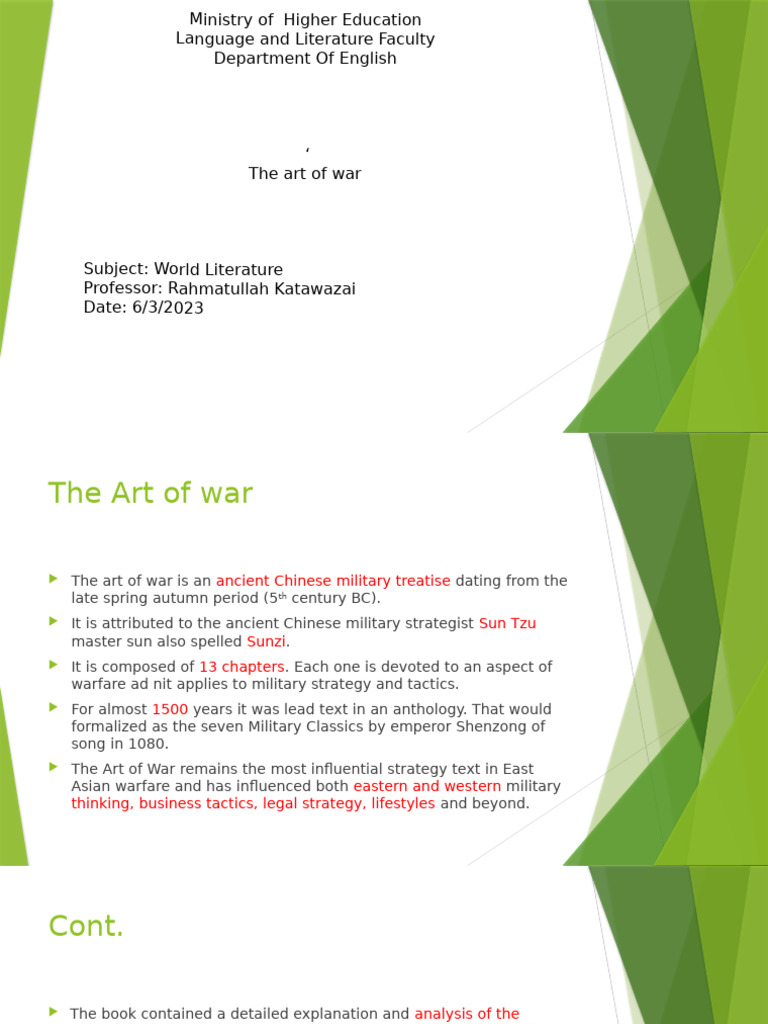 The Art of War | PDF