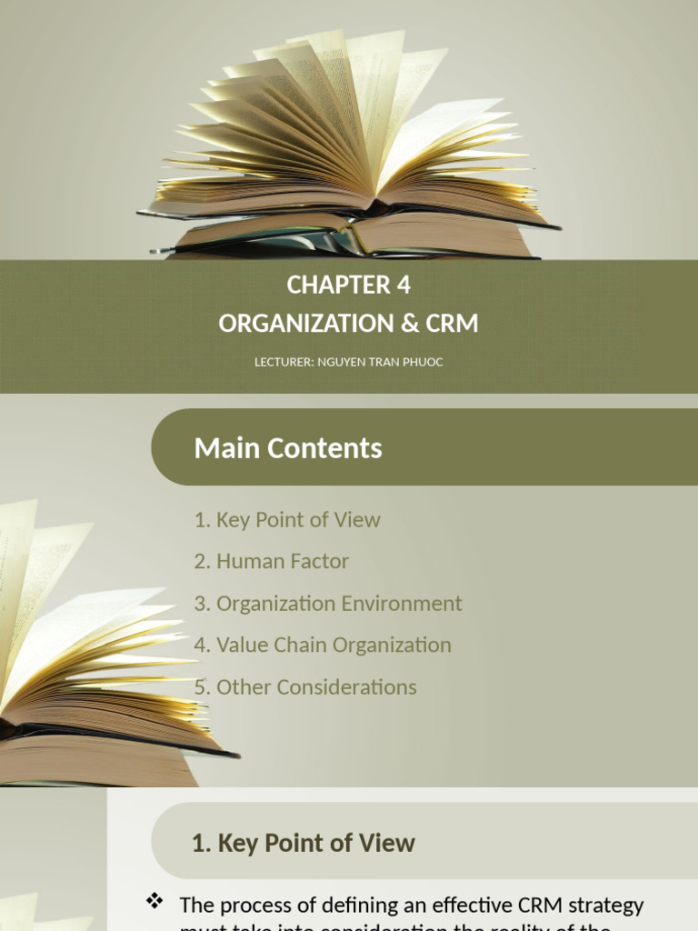 CRM Strategy in Organizational Context | PDF | Customer Relationship ...