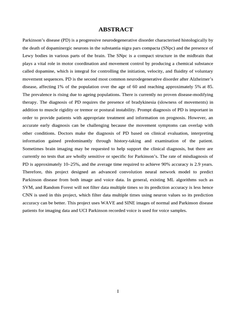Deep Cnn Model To Detect Parkinson Pdf Artificial Neural Network Machine Learning