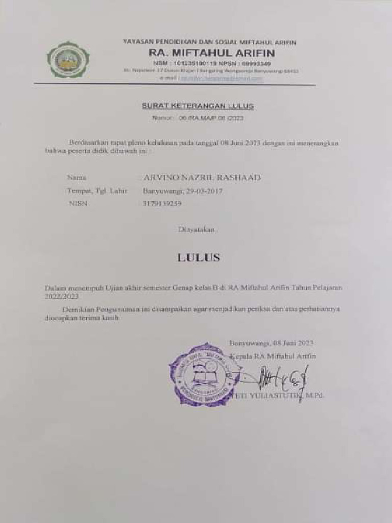 Skl-Ra Arvino Nazril Rashaad | PDF