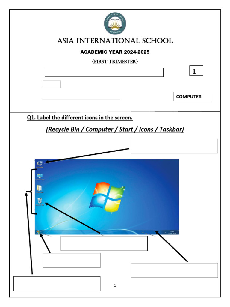 Computer Worksheet - Chapter 2 | PDF