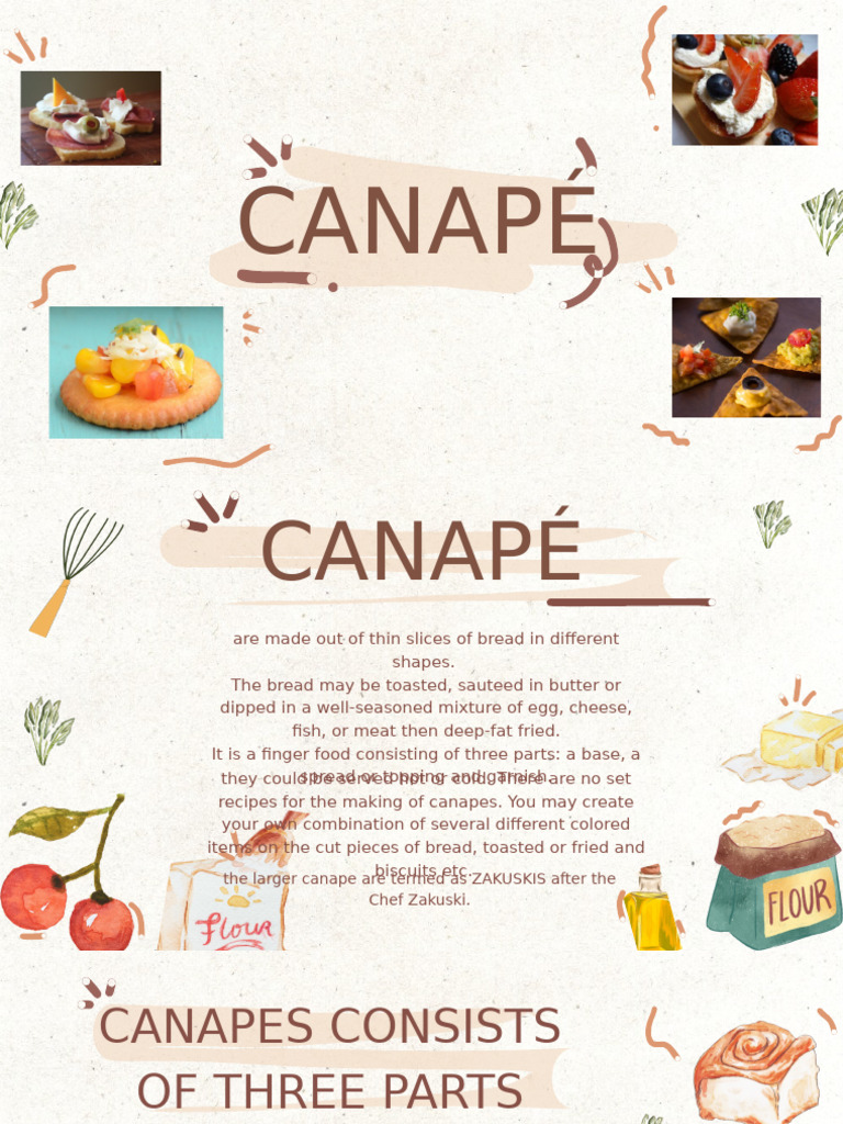 Cream and Brown Illustrative Food Journal Presentation | PDF | Food And ...