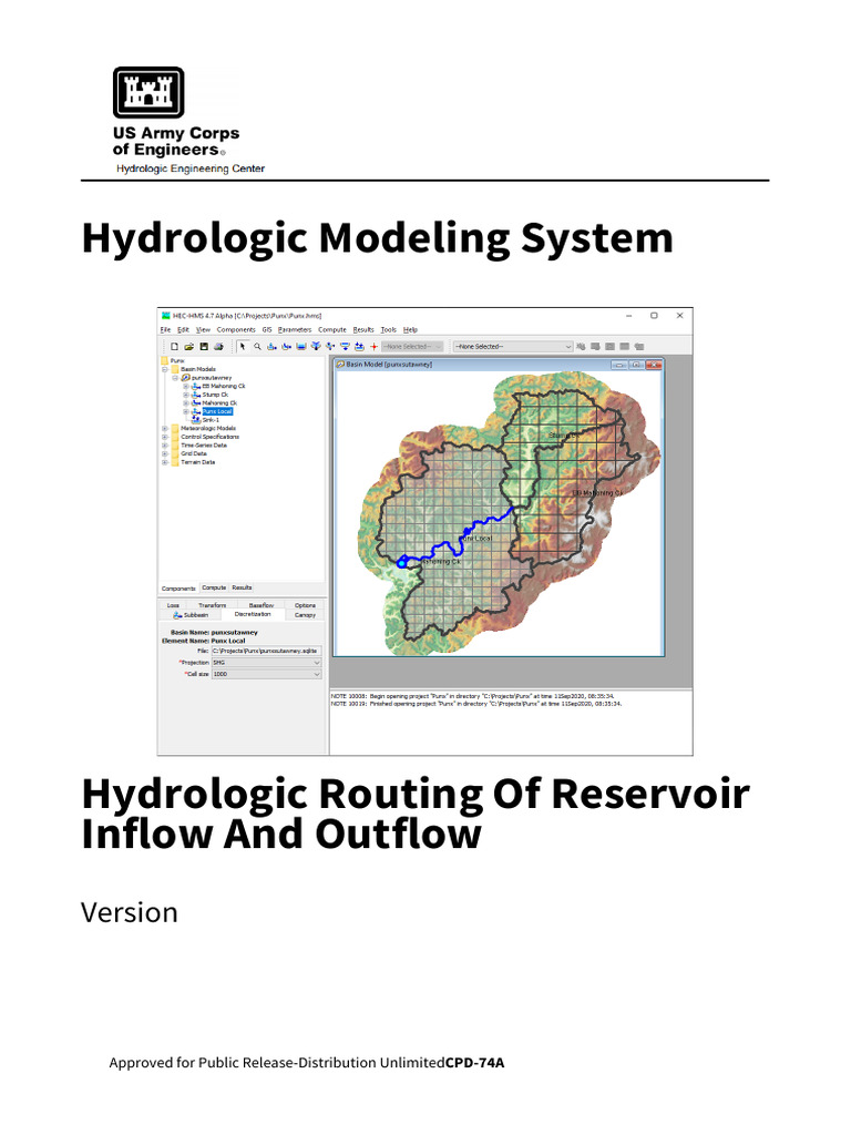 Hydrologic Routing of Reservoir Inflow and Outflow-V20-20241106 - 104320 | PDF | Discharge ...