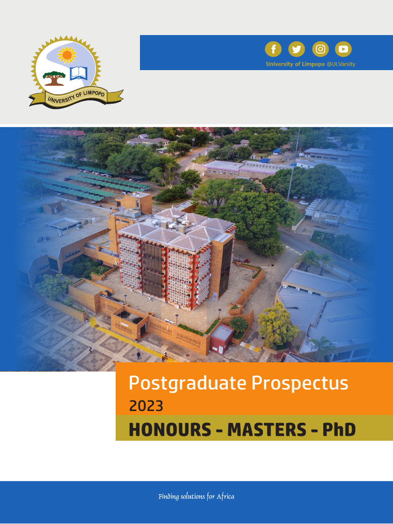 Postgraduate Prospectus 2023 | PDF | Academic Degree | Master's Degree