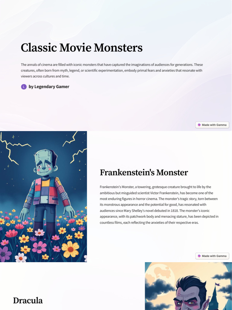 Classic Movie Monsters | PDF