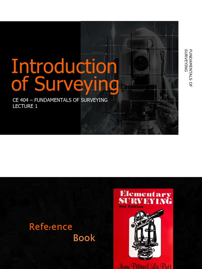 Surveying Fundamentals Overview | PDF | Surveying | Accuracy And Precision