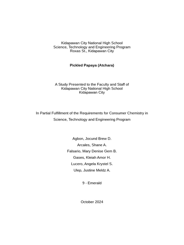 At Chara Yummy at Chara Good | PDF | Pickling | Food Preservation