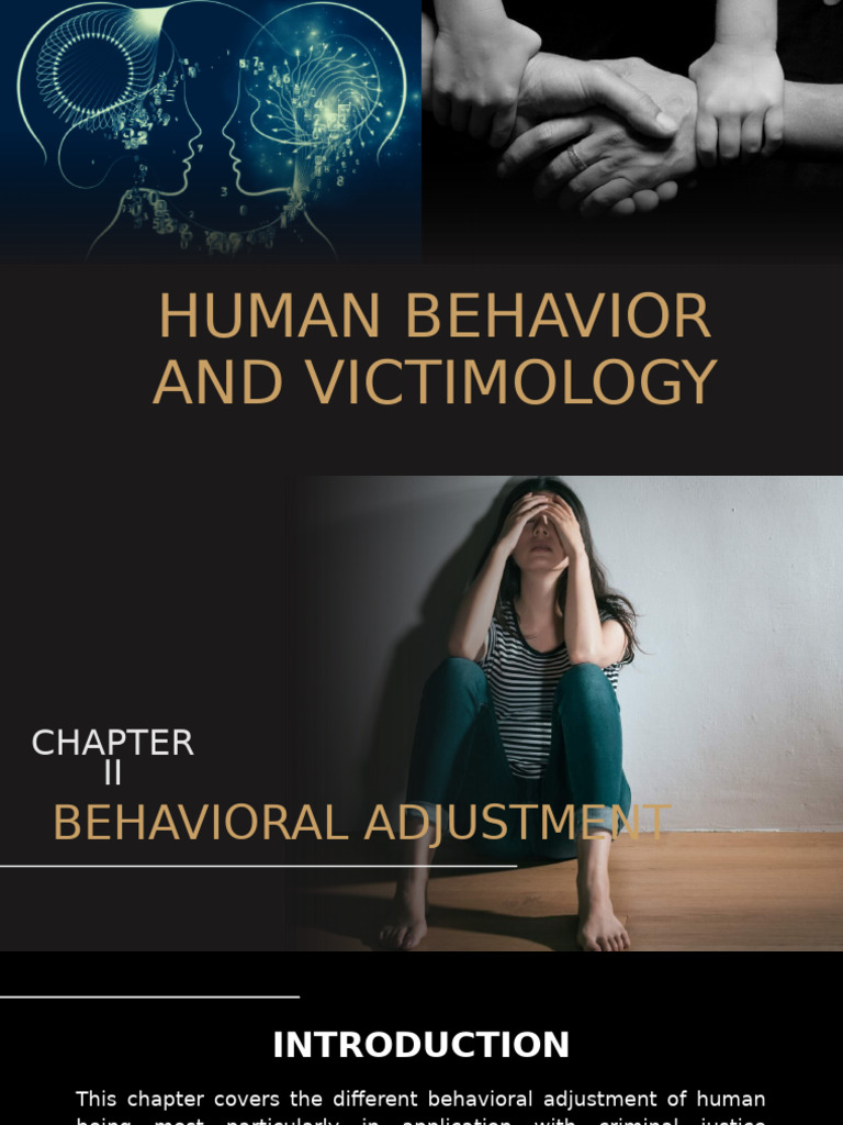 Chapter II Behavioral Adjustment | PDF | Id | Thought
