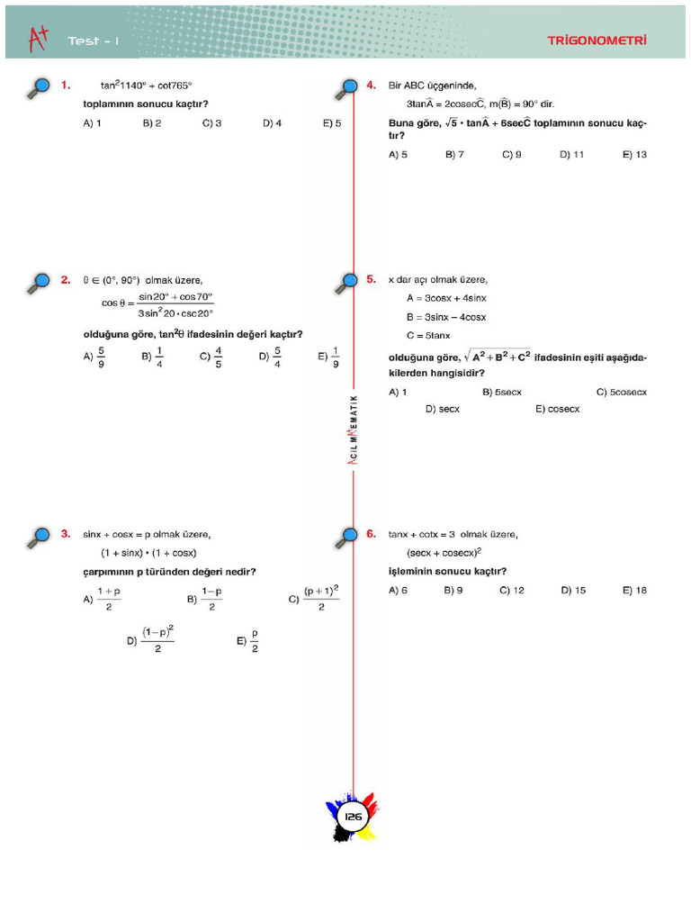 Trigonometri Odev 2 | PDF