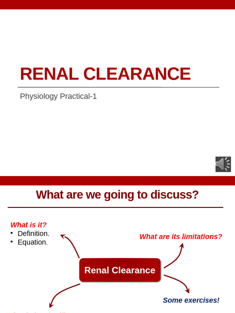 Practical 1-Renal Clearance | PDF | Kidney | Urinary System