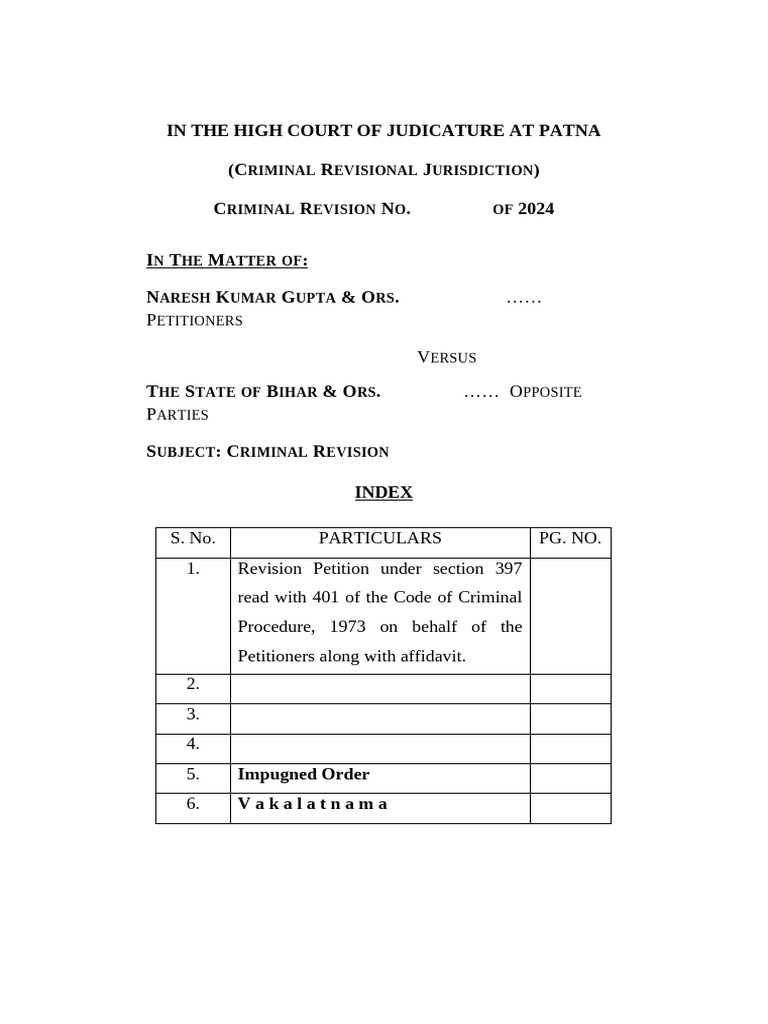 Criminal Revision -- Deepak Sah | PDF | Public Law | Justice