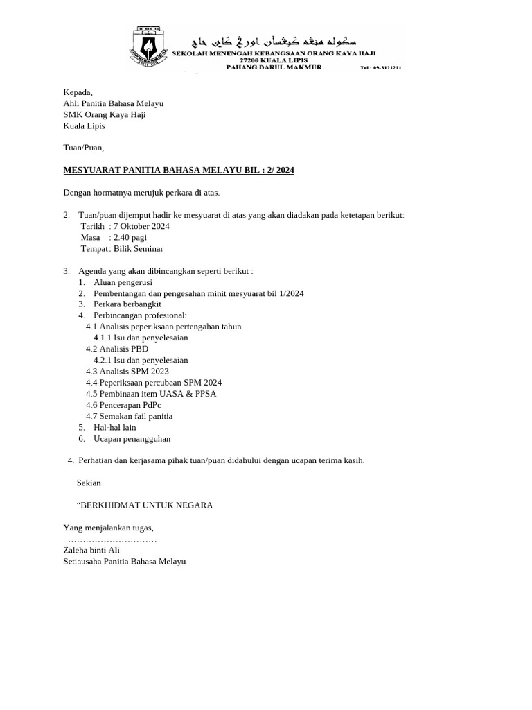 Notis Mesy 2 2024 | PDF