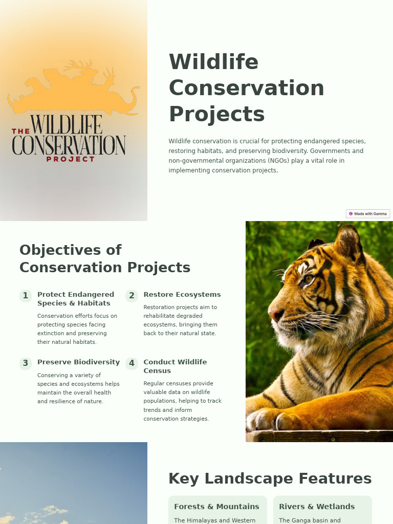 Wildlife Conservation Projects | PDF | Conservation Biology | Biodiversity
