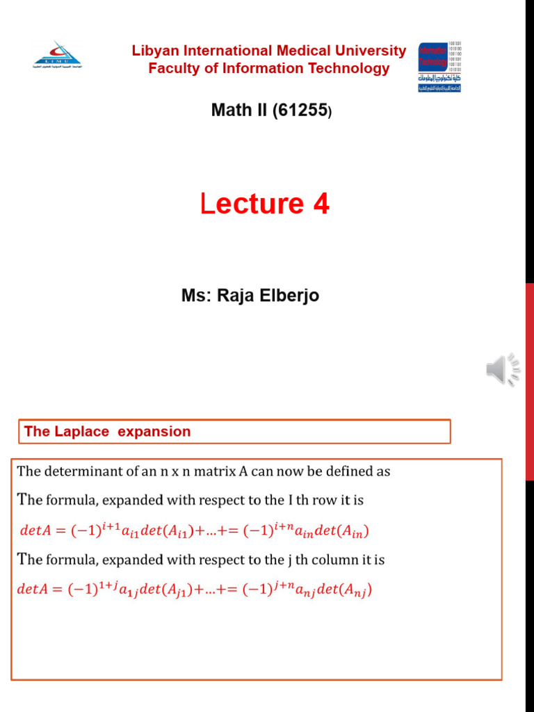 Lecture4 MATH TWO | PDF
