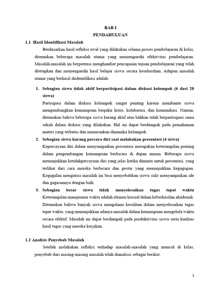 Rubinah-Draft BAB I Laporan PKP Dan Rumusan Judul PKP | PDF