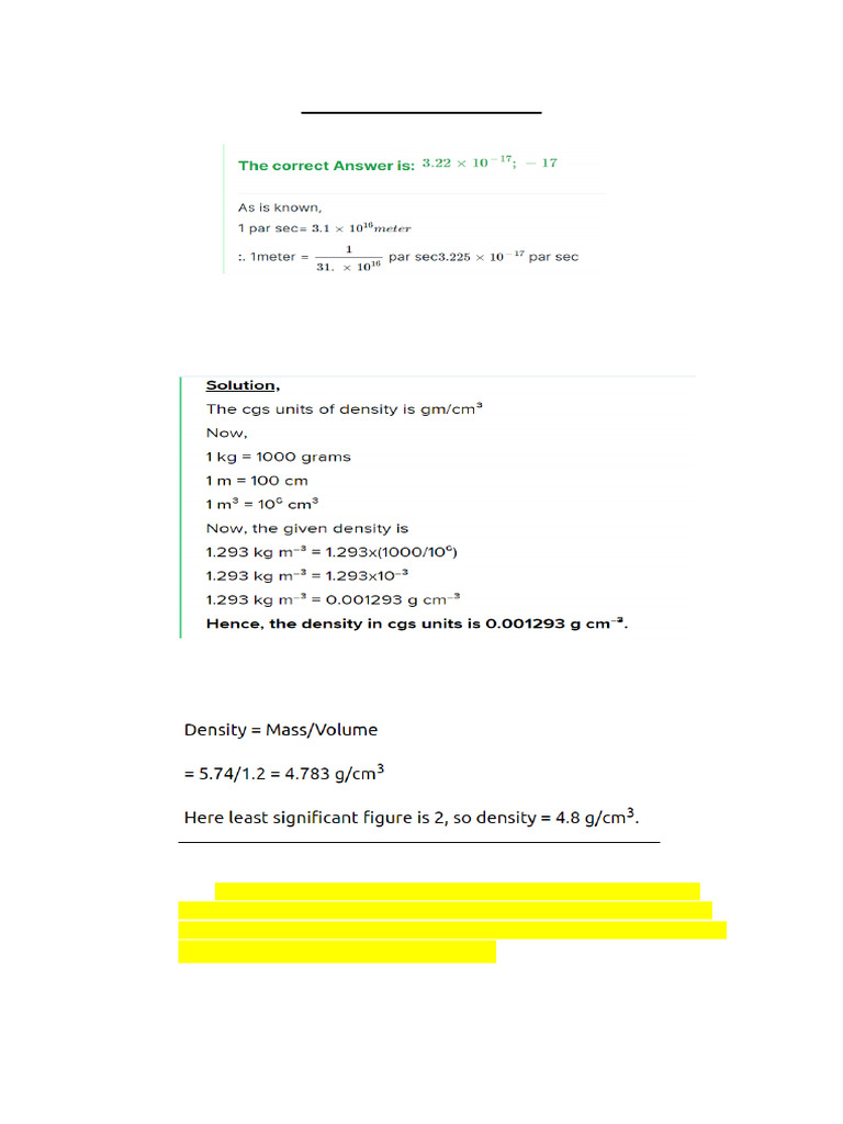 Grade 11 Answer - Half Yearly Revision Worksheet | PDF | Acceleration | Force