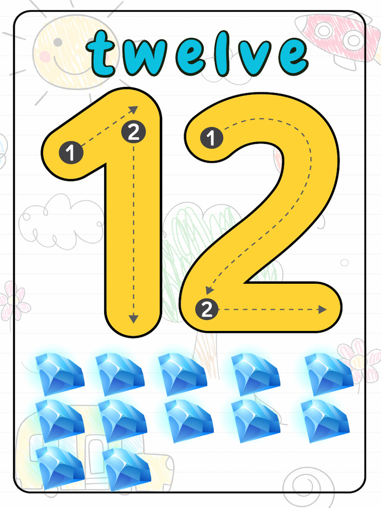 Number 12 Worksheet | PDF