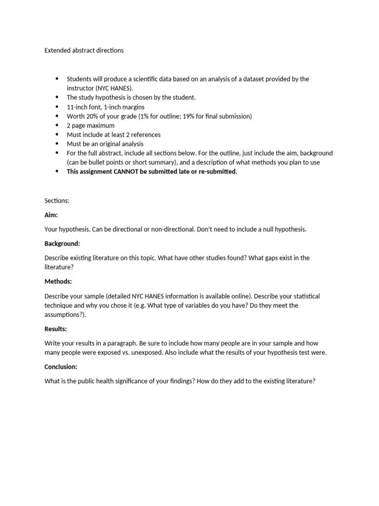 Extended Abstract Instructions | PDF