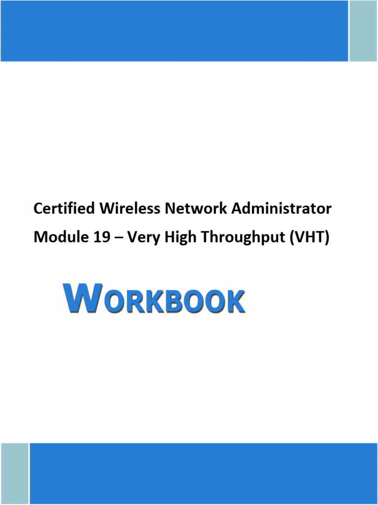 Cwna WB19 | PDF | Ieee 802.11 | Orthogonal Frequency Division Multiplexing