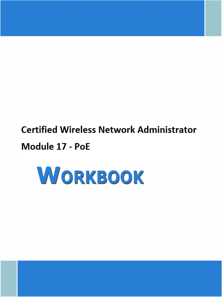 CWNA_WB17 | PDF | Networking Standards | Telecommunications Standards