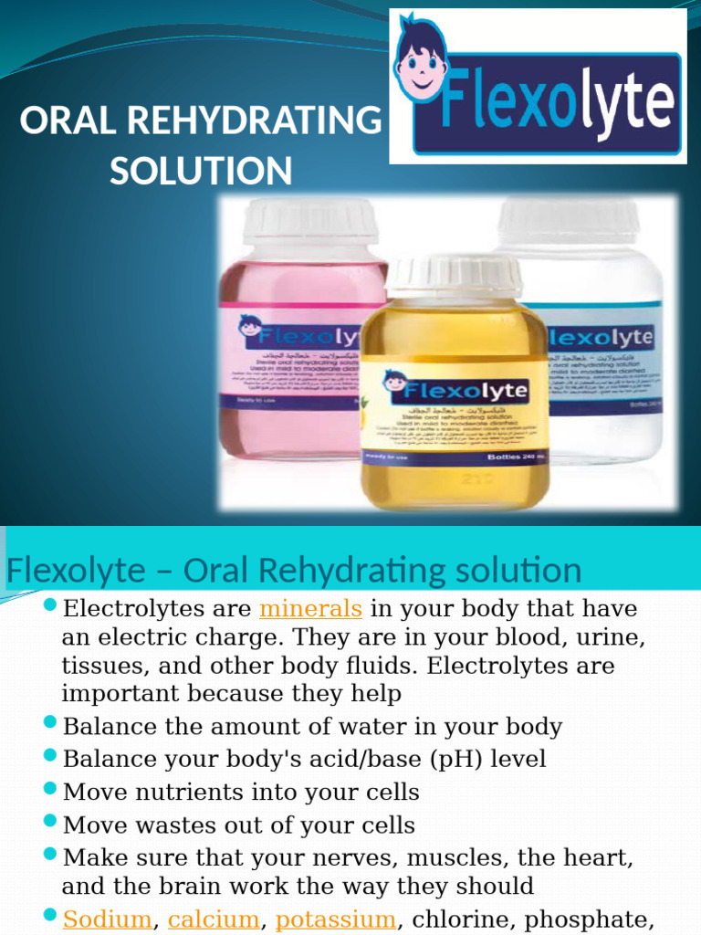 ORS Training Manual-Bee Group | PDF | Dehydration | Electrolyte
