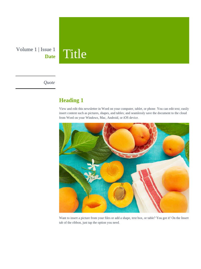 Editing Your Newsletter in Word | PDF
